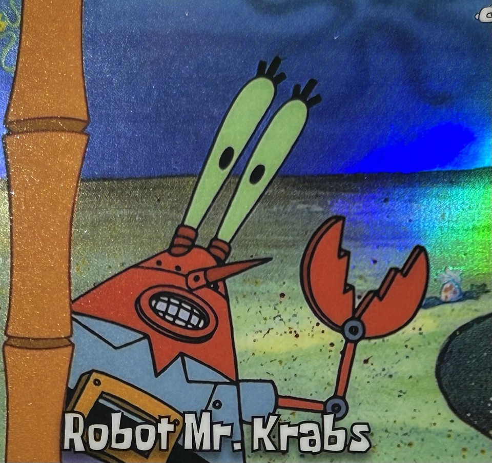 2025 Topps Chrome Spongebob #96 Robot Mr. Krabs Silver Refractor | eBay