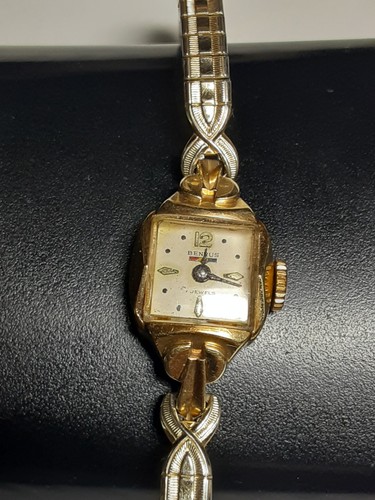 Vintage Ladies 14K Yellow Gold Bernus Swiss Watch Runs Needs Cleaning ...
