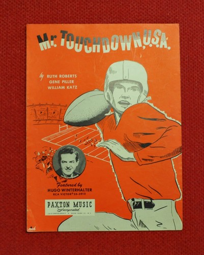 1950 Wisconsin College Football Sheet Music Quarterback John Coatta Mr ...