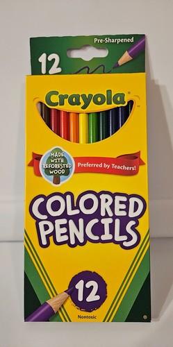 CRAYOLA Assorted Coloring Pencils - 12 Pack: Essential for Kids' Arts ...