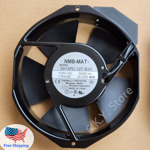 Brand New For NMB-MAT 5915PC-12T-B30 Cooling Fan 115V AC A00 Free ...