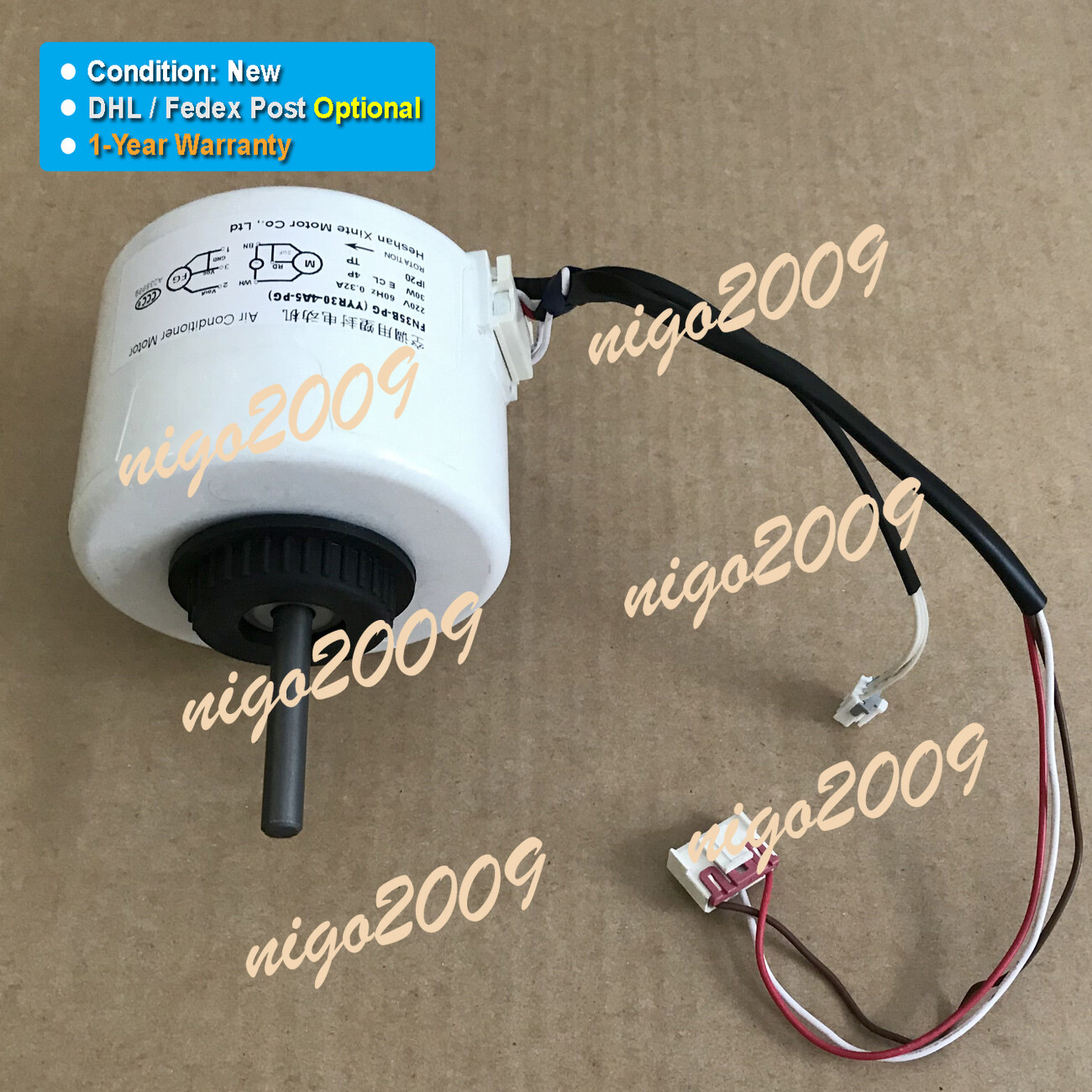 New FN35B-PG YYR30-4A5-PG 220V 60Hz 0.32A Air Conditioner Motor 1-Year ...