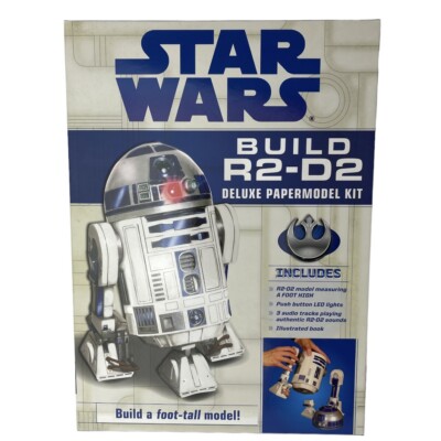 Star Wars Build R2-D2 Deluxe Paper Model Kit With Lights And Audio 1 ...
