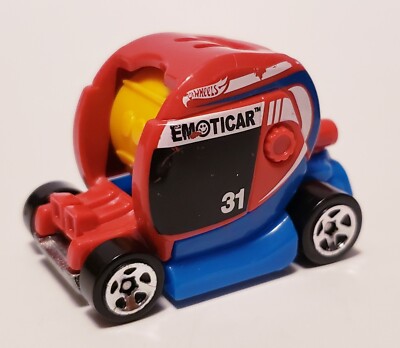 2016 How Wheels Blue Emoticar DTX20 Diecast Toy Car Metal | eBay