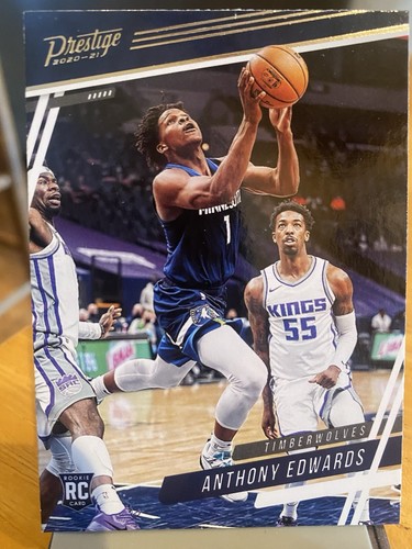 Anthony Edwards 2020-21 Chronicles Prestige Timberwolves Rookie RC Card ...