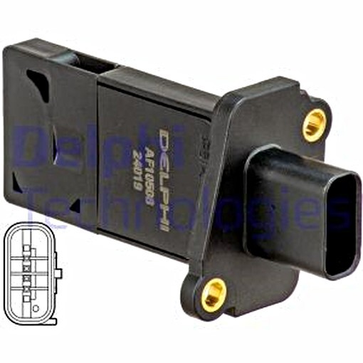 DELPHI Mass Air Flow Meter MAF For JEEP CHRYSLER DODGE Cherokee ...