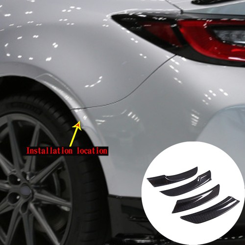 Carbon Rear Wheel Eyebrow Lips Fender Guard Strips Trim For Subaru BRZ ...