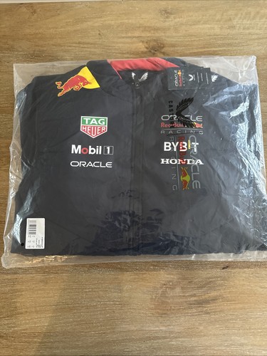 Castor Red Bull F1 Racing Jacket Hybrid Shell Full Zip Size L New NWT ...