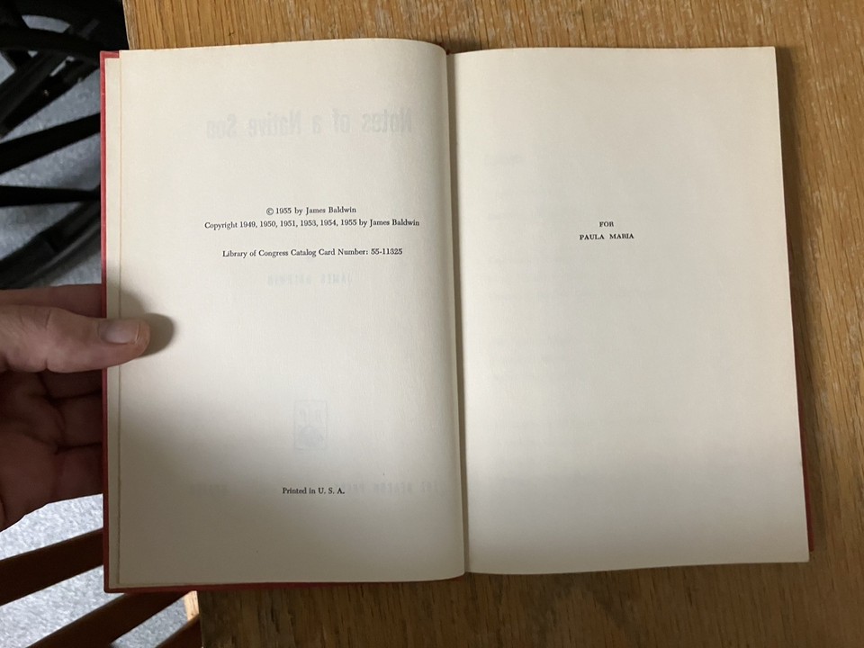 Notes Of A Native Son by James Baldwin 1st Ed 1st Printing 1955 ...