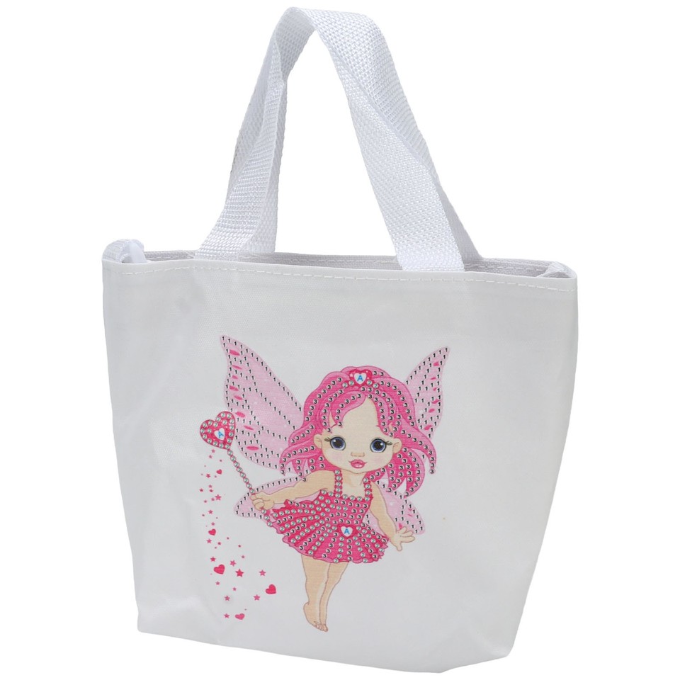 DIY Shopping Bag Cute Fairy Pattern Vivid Colors Fabric Grocery Tote ...