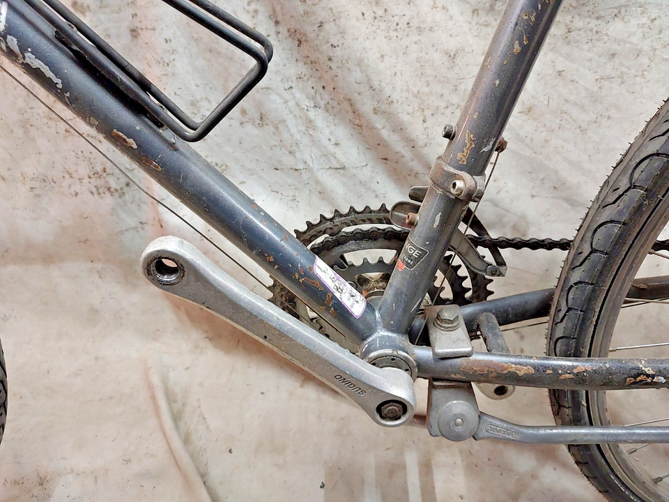 1986 Univega Hybrid Bike 18.5" Large Shimano Tange Chromoly Steel Retro ...