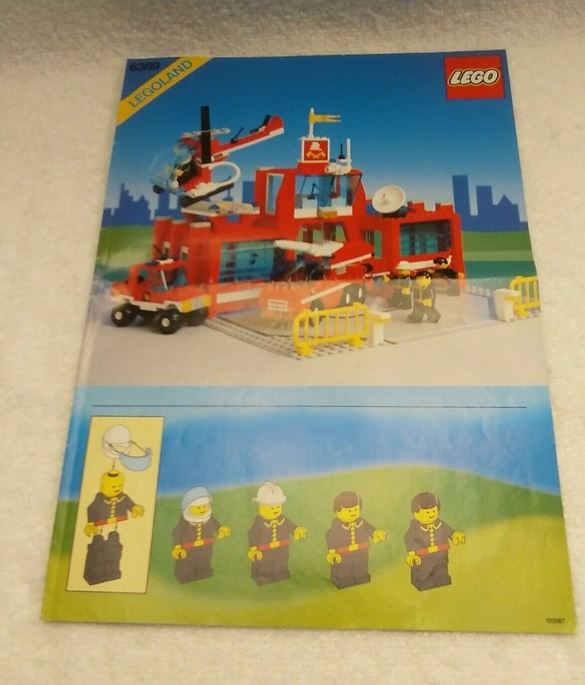 Lego Vintage Fire Department Set #6389, Fire Control Center, Produced ...