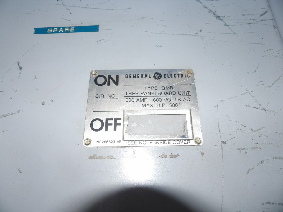 General Electric THFP366 600A Single 3P 600V Fused Panelboard Switch ...