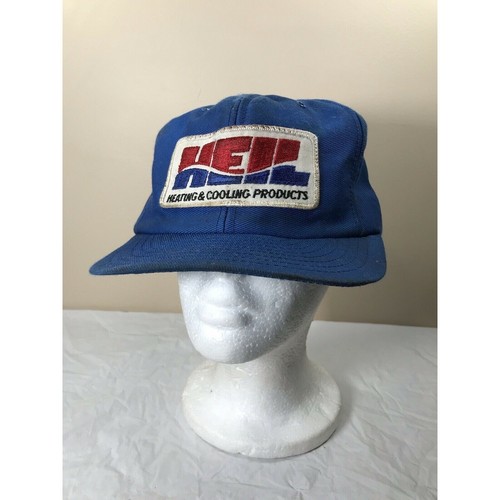 Vintage HEIL Heating Cooling Patch Mesh Trucker Cap Hat Snapback USA ...