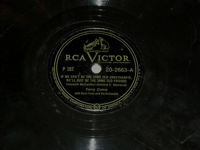PERRY COMO-If We Can't Be The Same Old Sweethearts (1949) RCA VICTOR 10 ...