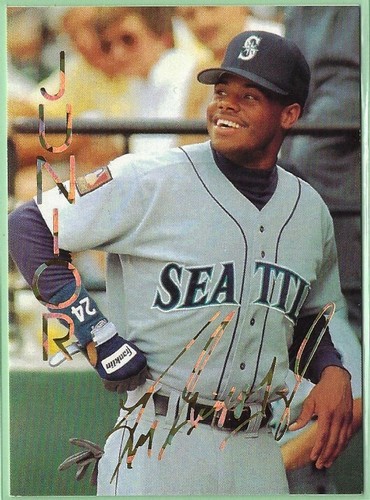 Ken Griffey Jr Seattle Mariners The Kid Gold Signature #165 Oddball NM ...