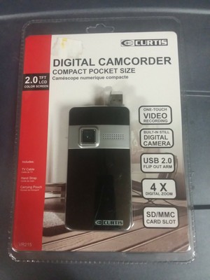 Curtis Digital Camcorder VR215L Compact Pocket Size LCD Colour Screen ...