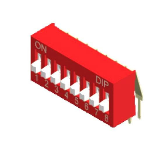 5Pcs NDA-08KV DIP Switches / SIP Switches RA Dip Switch 8 Position | eBay