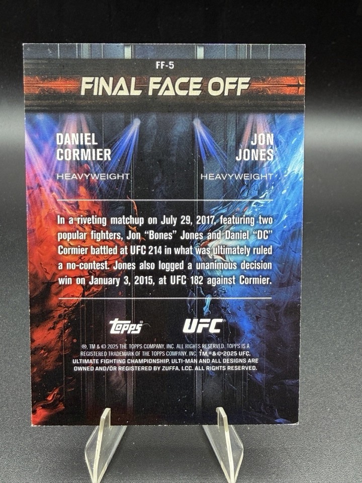 UFC Knockout Daniel Cormier Jon Jones Card /25 | eBay