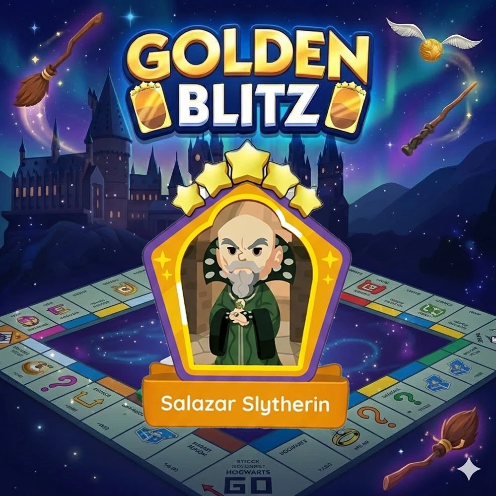 💫Monopoly Go Golden Blitz Sticker 5⭐ Salazar Slytherin- Set23💫💫 | eBay