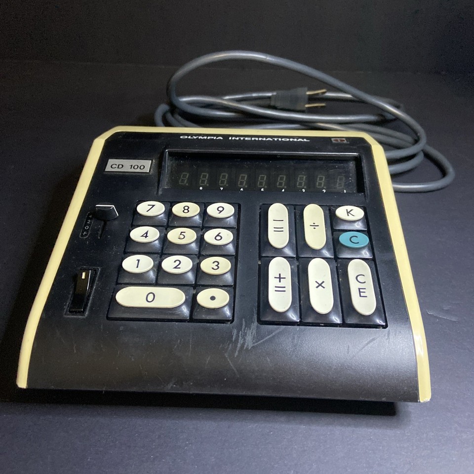 Olympia Werke International Calculator Adding Machine CD 100 Japan ...
