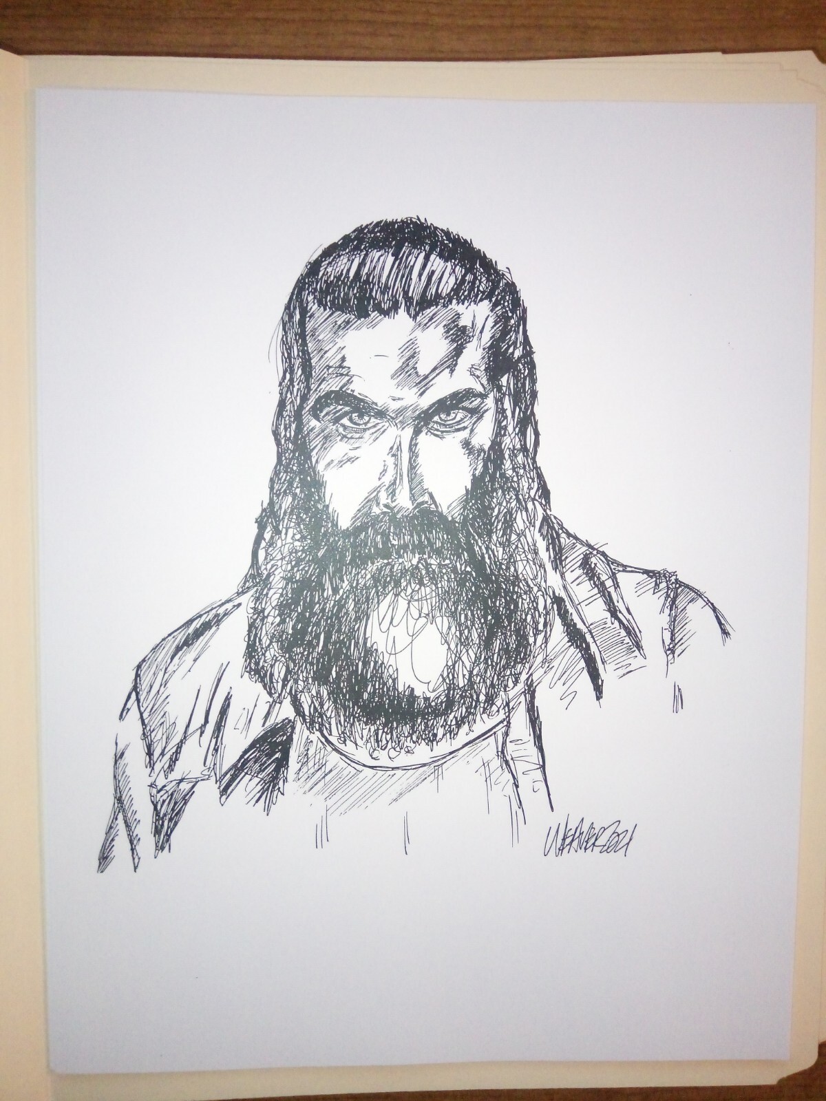 BRODIE LEE Pro Wrestling WWE NXT AEW Original Figure Drawing PRINT 8 ...
