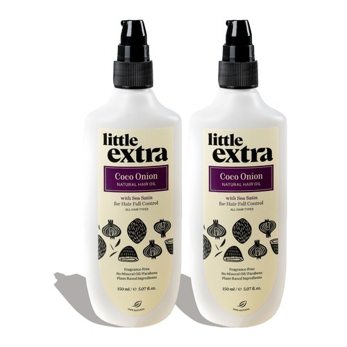 Little Extra Coco Onion Natural Hair Fall Control & Grow Oil 150ml Pack ...