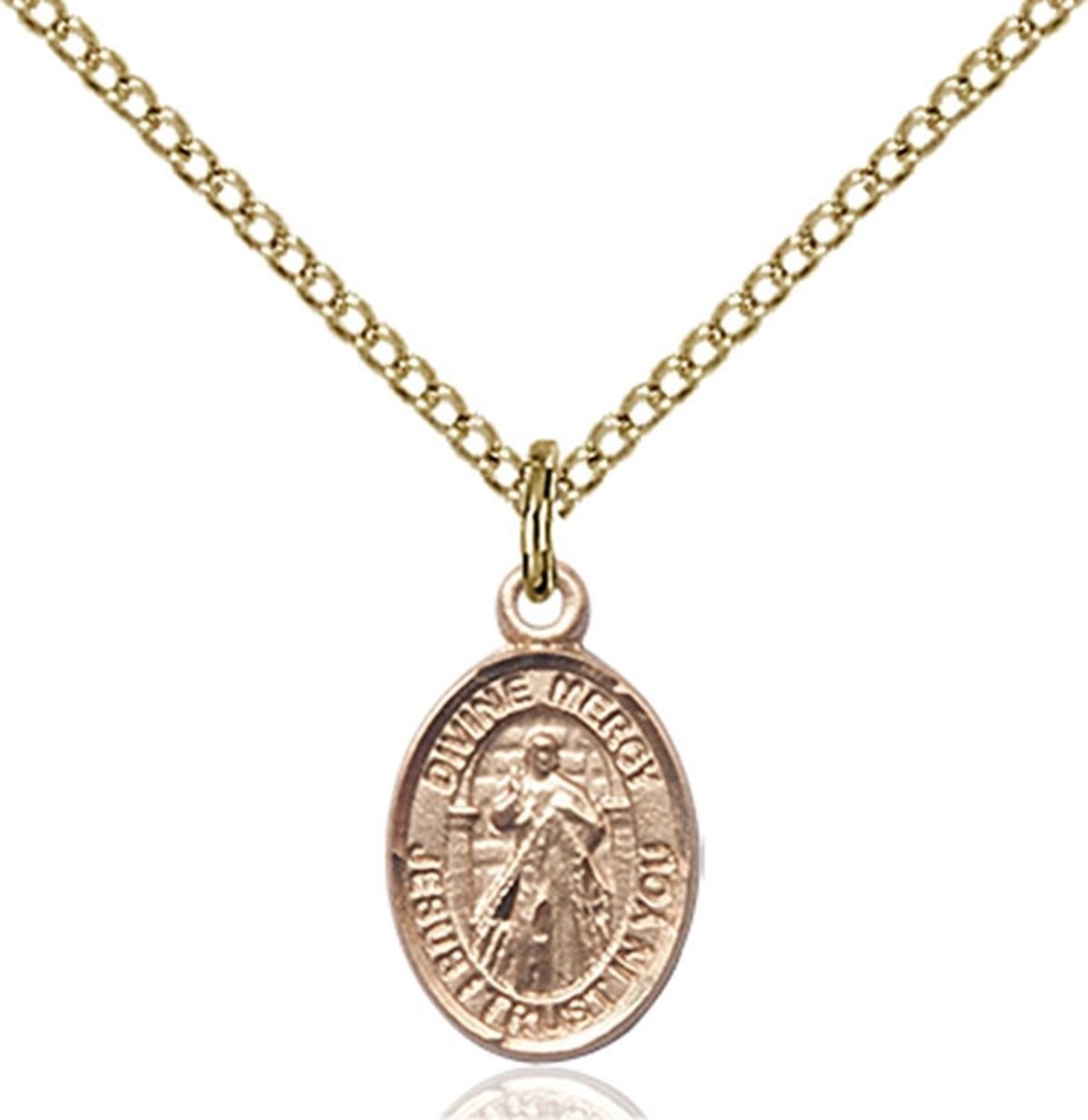 14KT Gold Filled Divine Mercy Charm Medal, 1/2 Inch | eBay
