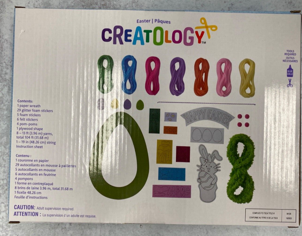 Creatology Easter wreath craft kit for ages 6+ Sunday school teacher ...