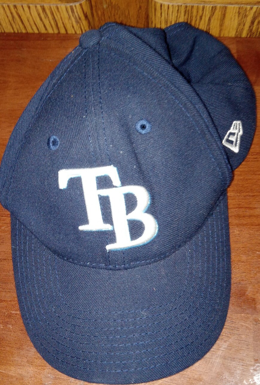 MLB Tampa Bay Rays Hook & Loop Adj Hat Cap OSFM Genuine Merch Baseball ...
