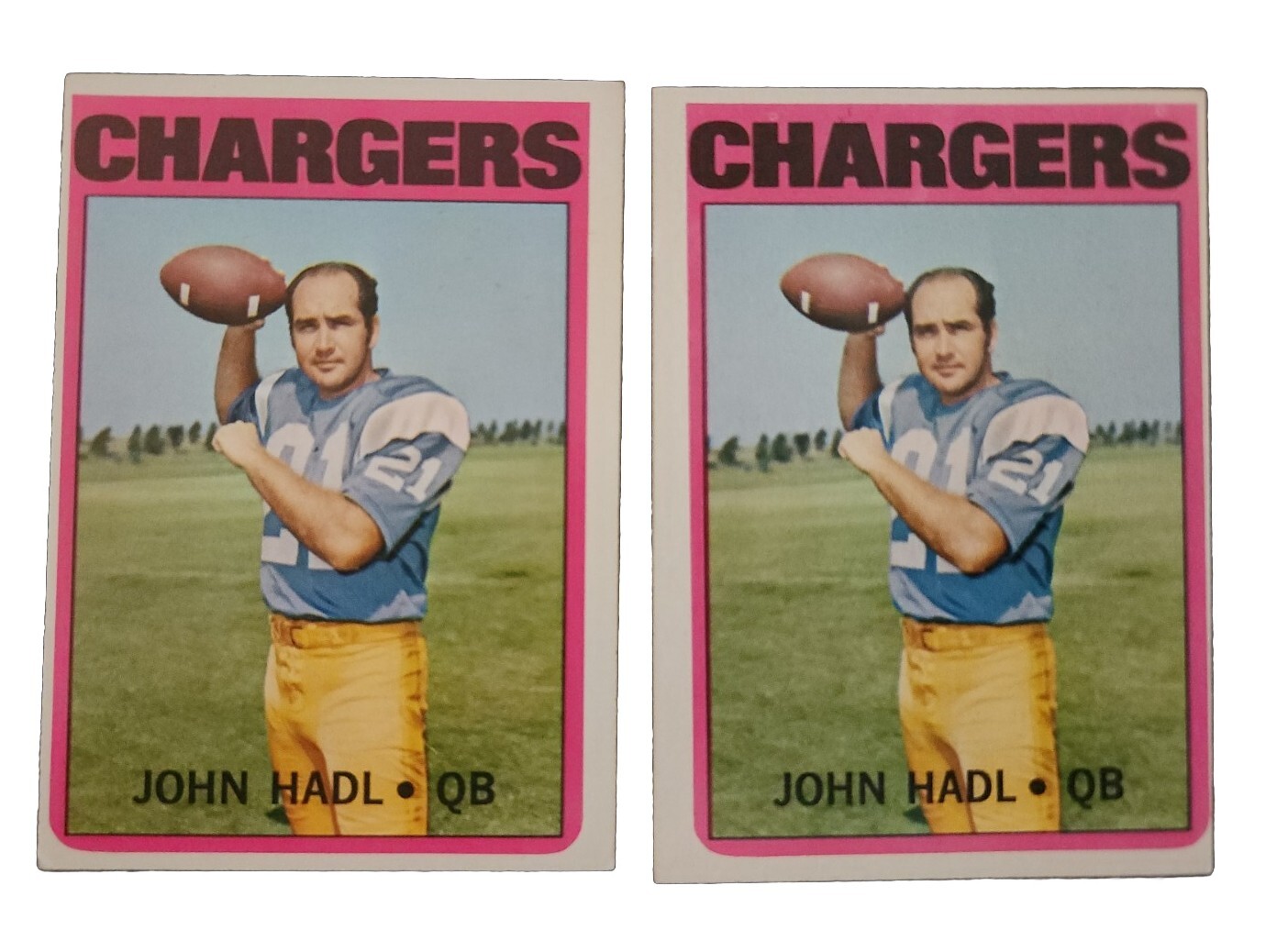 2 1972 Topps Football #15 John Hadl Chargers | eBay