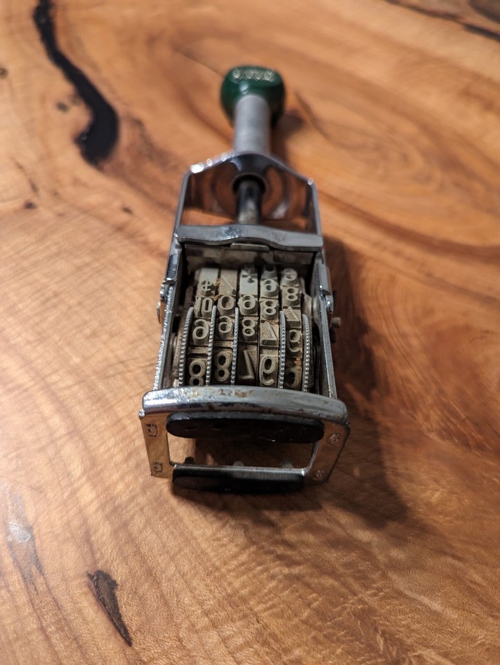 Vintage Garvey S-185 Grocery Store Rubber Marking Stamp Price Date Tool ...