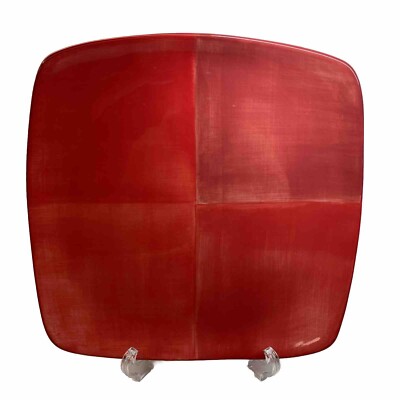 Tabletops Gallery Quadrettini Hand Painted 11 1/8" Diameter Square ...