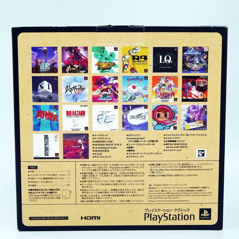 Playstation Classic PS PS1 Console 20 title Games SCPH-1000R Japan Ver ...