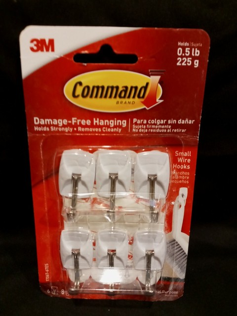 Command Hooks. .5 LB White for sale online | eBay