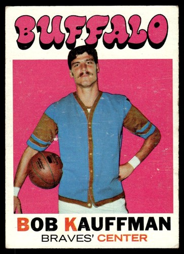 1971-72 Topps Basketball Bob Kauffman Buffalo Braves #84 EX | eBay