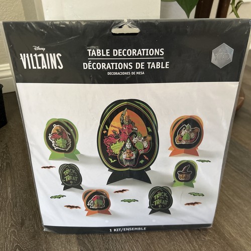 Disney Villains Halloween Haunted House Carnival Party Table Decorating ...