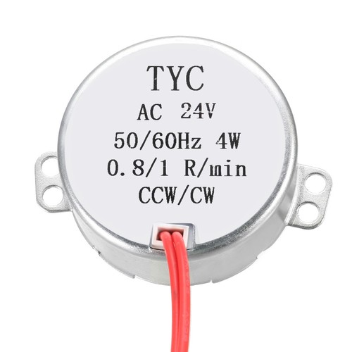 Metal Gear Synchronous Synchron Motor AC 24V 0.8-1RPM 50-60Hz CCW/CW 4W ...