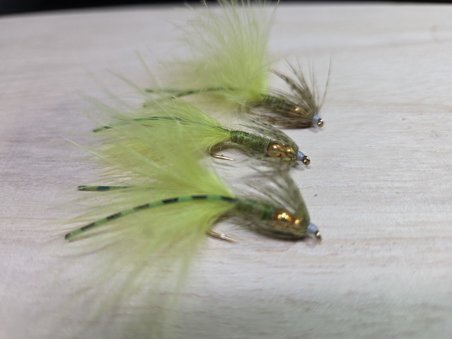 3 Olive Damsel🪰 Fly Fishing Wet Trout Flies Size 10 | eBay UK