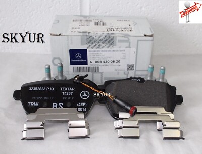 Rear Brake Pad With Wear Warning Sensor For 14-20 Mercedes S450 S550 ...