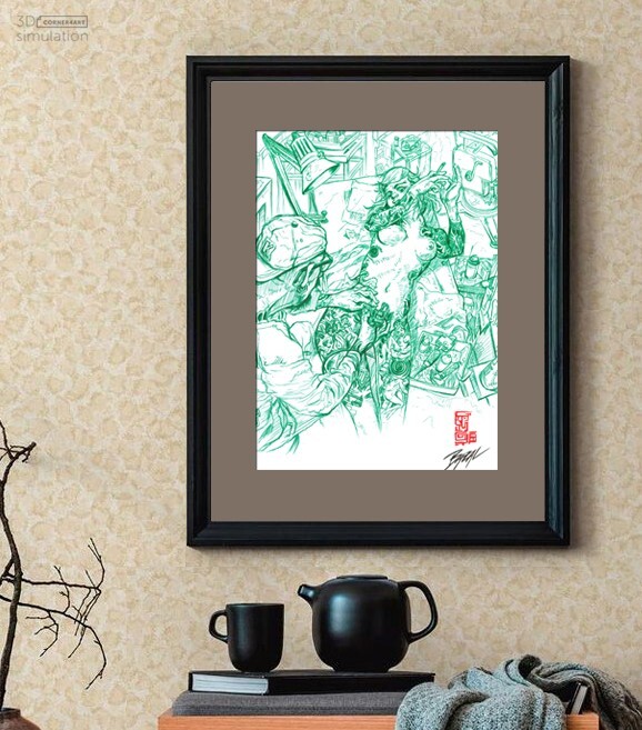 Angel Bazal - Kim Jung Gi Tribute #6 - Illustration | eBay