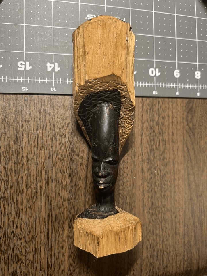 African Art Zambia Traditional Ebony Mbinga head Sculpture Gggg 01 | eBay