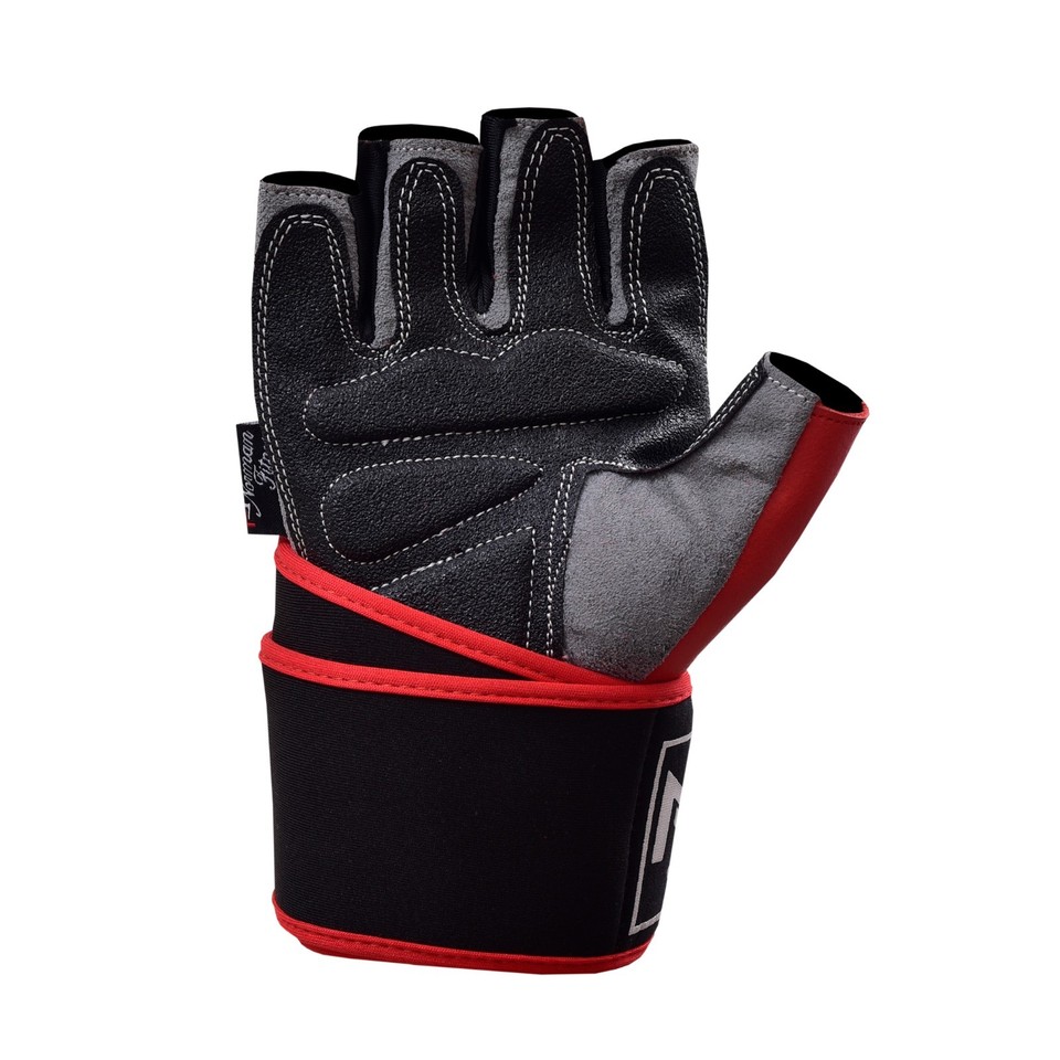 Weight Lifting Gym Padded Leather Training Workout Fitness Large Strap ...