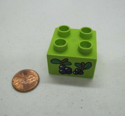 Rare Lego Duplo Grapes Fruit Garden Vineyard Printed Block Specialty ...