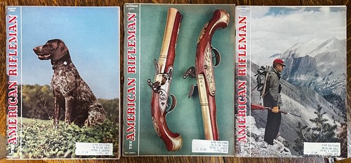 Lot of 3 NRA American Rifleman magazines - Aug, Sept, Nov. 1961 - Guns ...