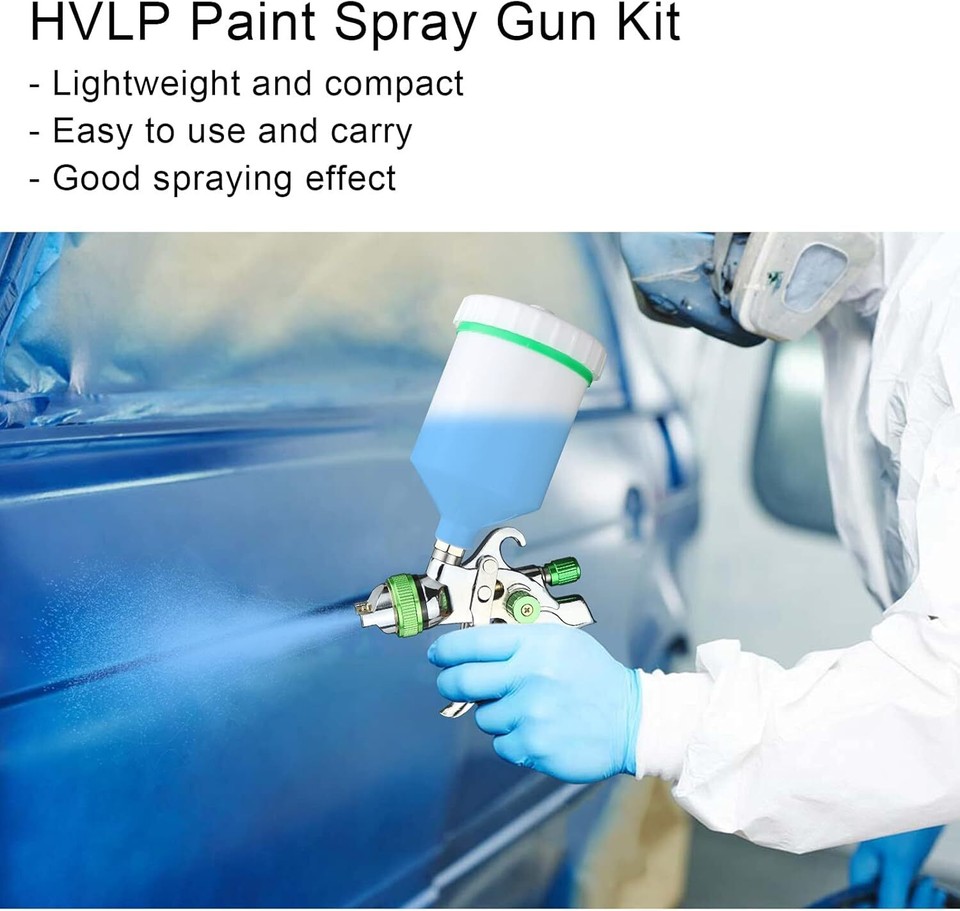 HVLP Spray Gun 1.4mm Tip with Replaceable 1.7mm 2.0mm Nozzle Hvlp ...