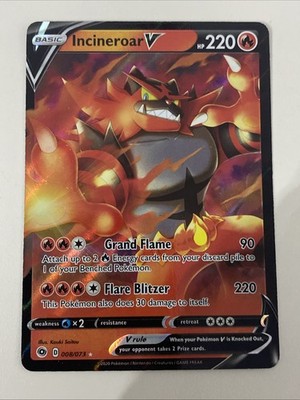 Pokemon - Incineroar V 008/073 - Champions Path NM - Plus Free CArd | eBay