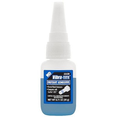 Vibra-Tite 32520 Plastic Threadlocker, Vibra-Tite 325, Blue, Liquid, 20 ...