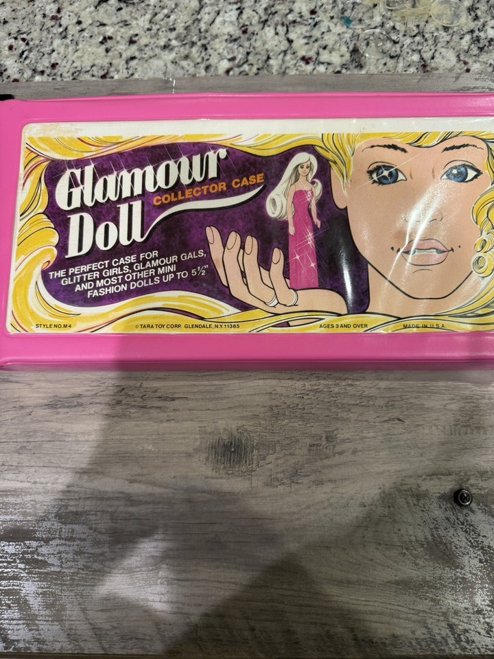 Vintage 1981 Glamour Gals Rare Pink Case W/ 9Dolls & Accessories | eBay
