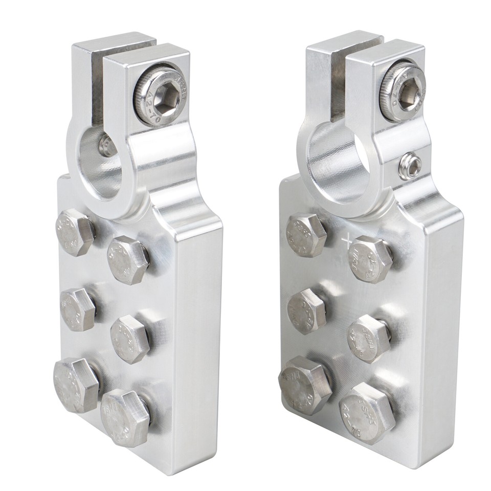 For Car Audio 6 Spot Flat Multi Connection Battery Terminals For SAE ...